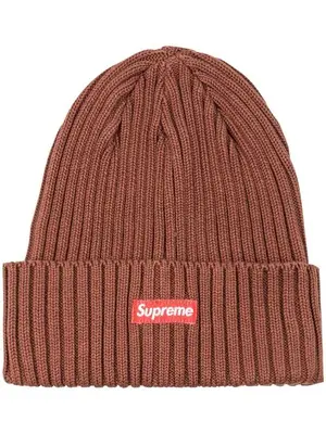 Supreme Overdyed Box-logo Beanie - Brown