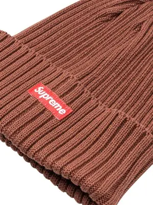 Supreme Overdyed Box-logo Beanie - Brown