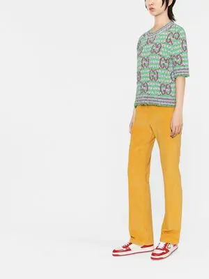 Gucci Gg Striped-knit Top