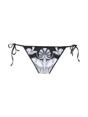 Versace Baroque Pattern-print Bikini Bottoms