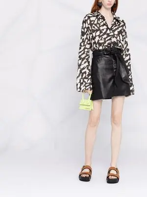 Nanushka A-line Mini Skirt - Black