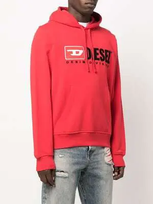 DIESEL® Logo Appliqué Hoodie