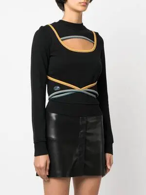 DIESEL® F-crossette Logo-embroidered Sweatshirt