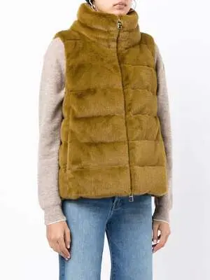 Herno Faux-fur Quilted Gilet