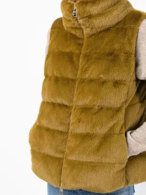 Herno Faux-fur Quilted Gilet