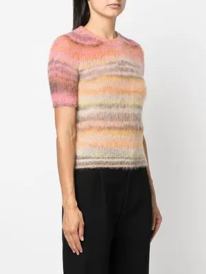DIESEL® Mohair-alpaca Wool Blend Striped Jumper