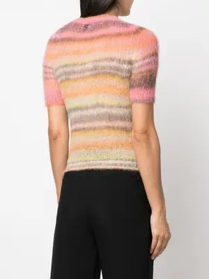 DIESEL® Mohair-alpaca Wool Blend Striped Jumper
