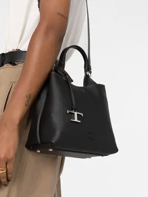 TOD'S Leather Tote - Black