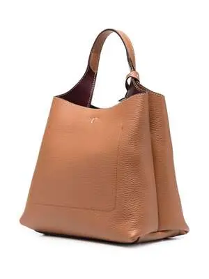 TOD'S T-plaque Leather Tote Bag