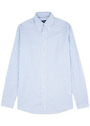 Eton Striped Cotton Oxford Shirt