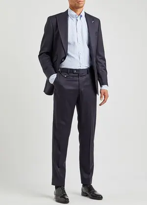 Eton Striped Cotton Oxford Shirt