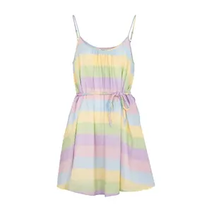 Olivia Rubin Babette Striped Cotton Mini Dress 10