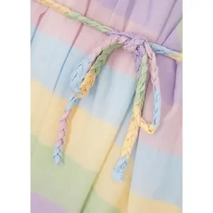 Olivia Rubin Babette Striped Cotton Mini Dress 10