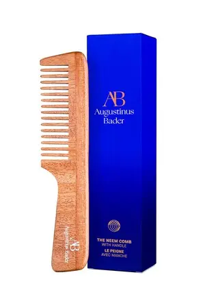 Augustinus Bader Neem Comb With Handle - Orange