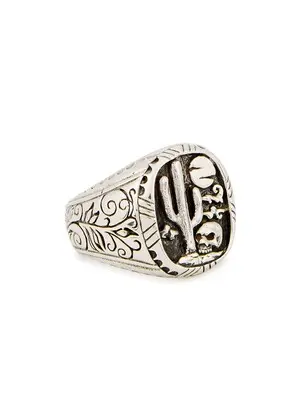 CLOCKS AND COLOURS Tumbleweed Sterling Ring - Silver