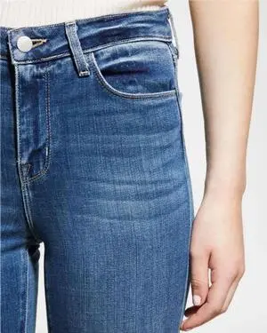 L & APOS;AGENCE Kendra High-rise Crop Flare Jeans With Raw Hem Toledo