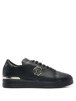 Philipp Plein Hexagon Leather Low-top Sneakers