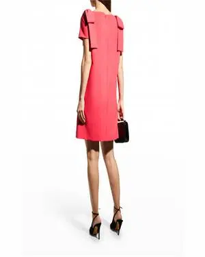 Carolina Herrera Bow Detail Shift Dress - Azalea