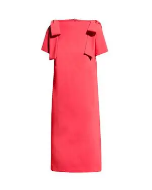 Carolina Herrera Bow Detail Shift Dress - Azalea