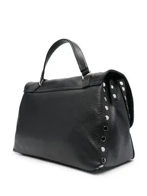 ZANELLATO Studded Leather Tote Bag - Black