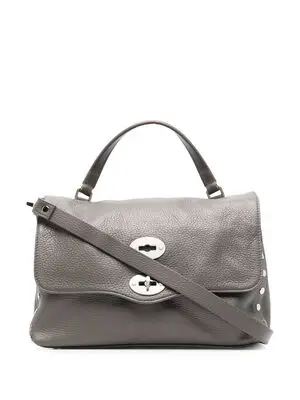 ZANELLATO Grained Leather Tote - Grey