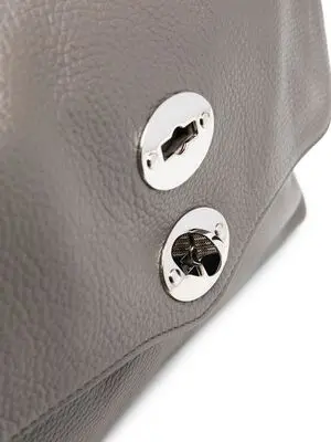 ZANELLATO Grained Leather Tote - Grey