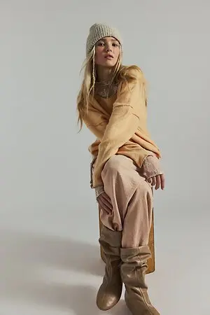 Free People We The Free Moxie Barrel Jeans Blushing