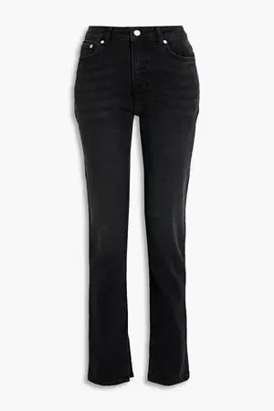 GANNI Highrise Straightleg Jeans - Black
