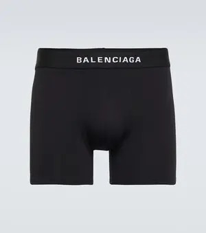 Balenciaga Logo Boxer Briefs - Black