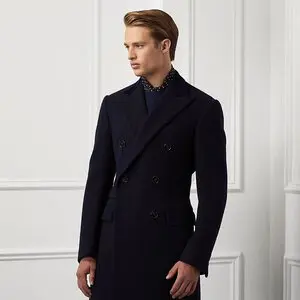 Ralph Lauren Kent Handmade Cashmere Topcoat - Navy