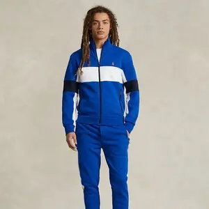 Ralph Lauren Double-Knit Track Jacket Sapphire Star Multi