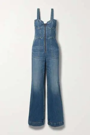 Alice + Olivia Lovetta Denim Jumpsuit