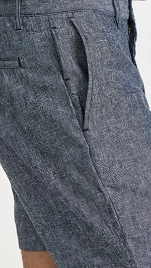 Club Monaco Baxter Chambray Linen Shorts
