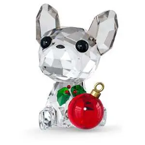SWAROVSKI Holiday Cheers French Bulldog - Red