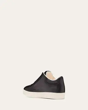 Berluti Playtime Scritto Leather Slip-on Sneakers