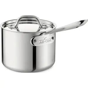 ALL-CLAD D3 1.5-quart Sauce Pan With Lid - Stainless Steel