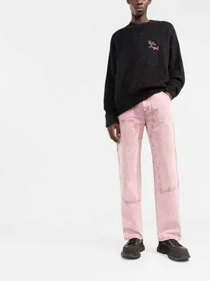 Palm Angels Palm-motif Crew-neck Jumper