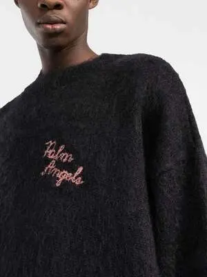 Palm Angels Palm-motif Crew-neck Jumper