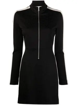 Palm Angels Leopard Track Mini Dress
