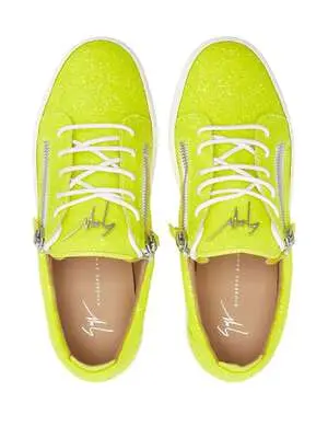 GIUSEPPE ZANOTTI Gail Glitter Sneakers - Yellow