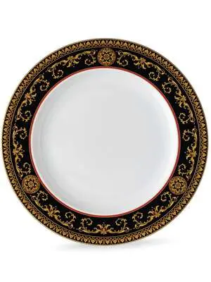 Versace Medusa Ornate-trim Plate - White