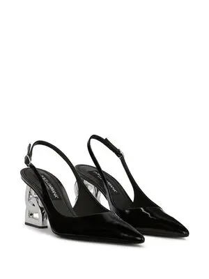 Dolce & Gabbana - 3.5 Dolce & Gabbana Patent Leather Slingback Pumps
