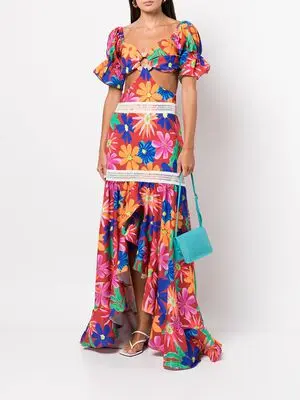 PatBO Aster Off-shoulder Maxi Dress