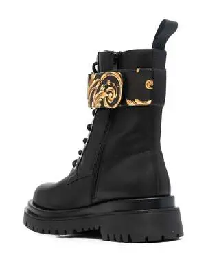 Versace Baroque-print Ankle Boots