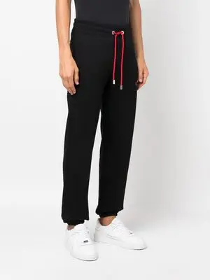 Gcds Tapered-leg Drawstring Trousers - Black