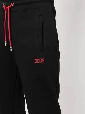 Gcds Tapered-leg Drawstring Trousers - Black