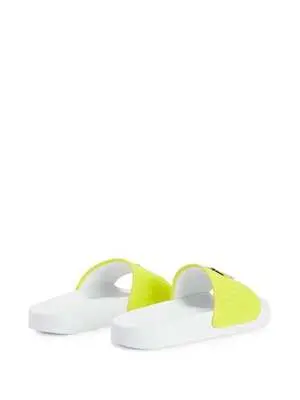 GIUSEPPE ZANOTTI Brett Glitter Slides - Yellow