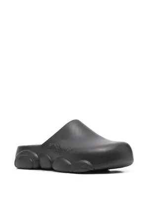 Moschino Embossed Mules - Black