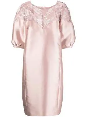 Alberta Ferretti Lace Detail Dress