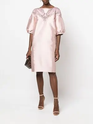 Alberta Ferretti Lace Detail Dress